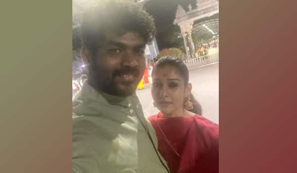 திருப்பதியில் சாமி தரிசனம் செய்த காதல் ஜோடி - Vignesh Sivan ...